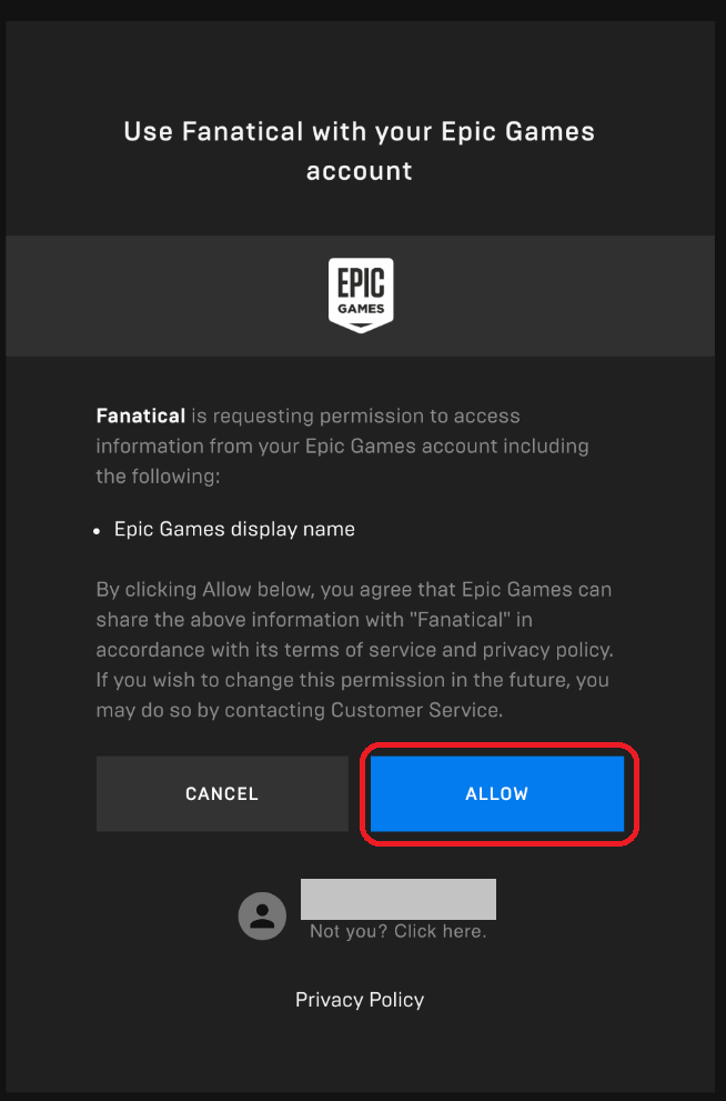 Linking to EPIC account and keylessly activating game content ...