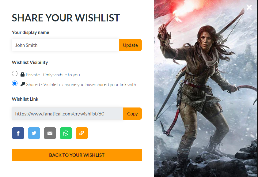 Your Fanatical.com Wishlist – Fanatical.com Customer Services