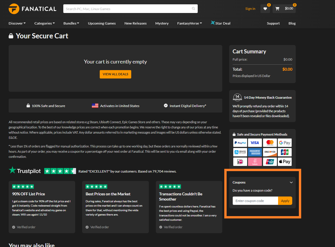 Mystery Egg Free Spend – Fanatical.com Customer Services